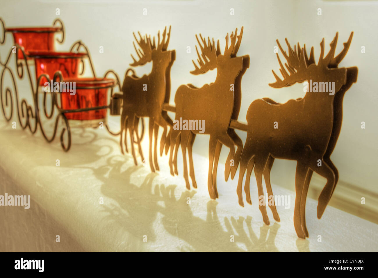 Reindeer shadow hi-res stock photography and images - Alamy