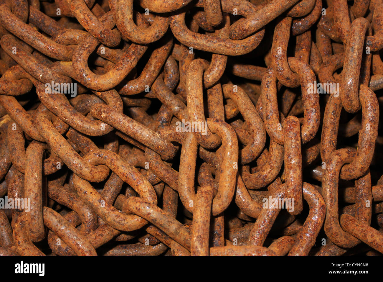 Rusty chain pile great texture and character, perfect for designs or ...