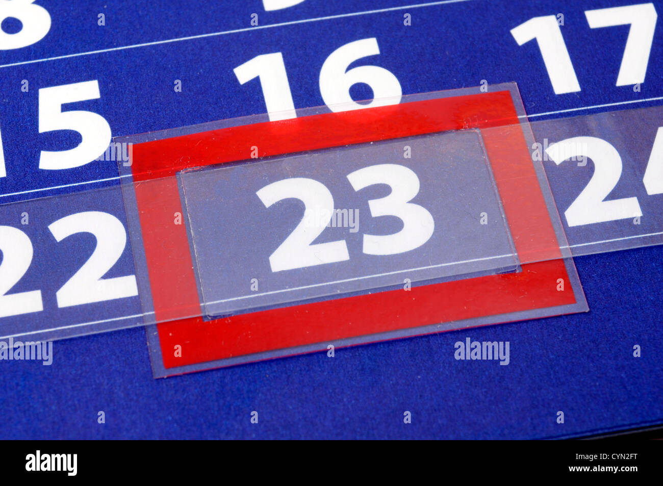 date of today shown by blue calendar Stock Photo - Alamy
