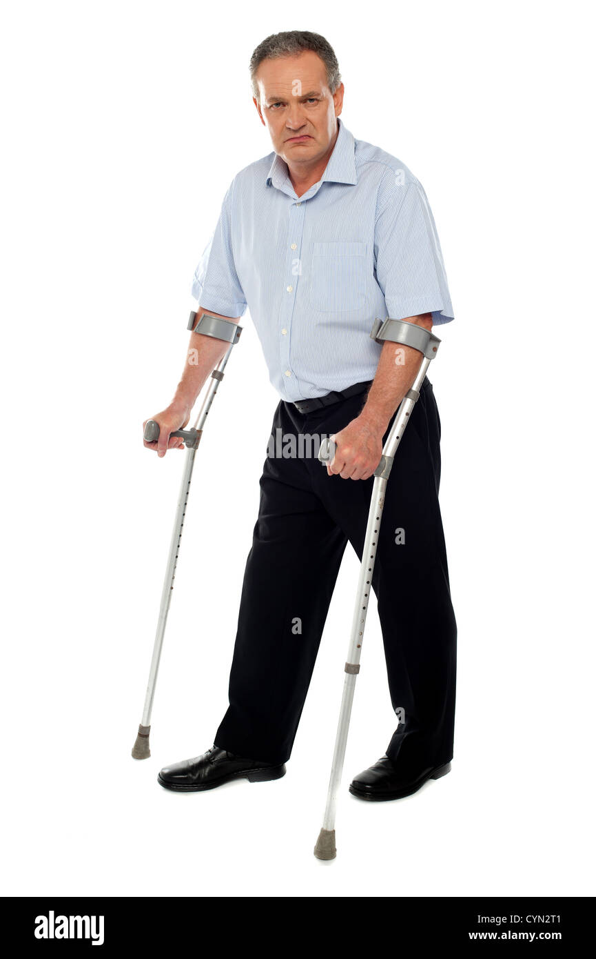Old man with walker hi-res stock photography and images - Alamy