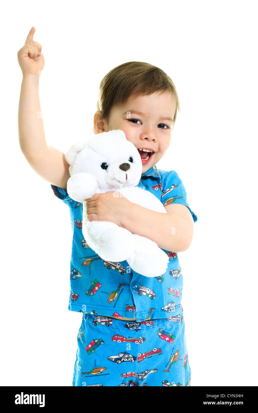 cute boy with a toy Stock Photo - Alamy