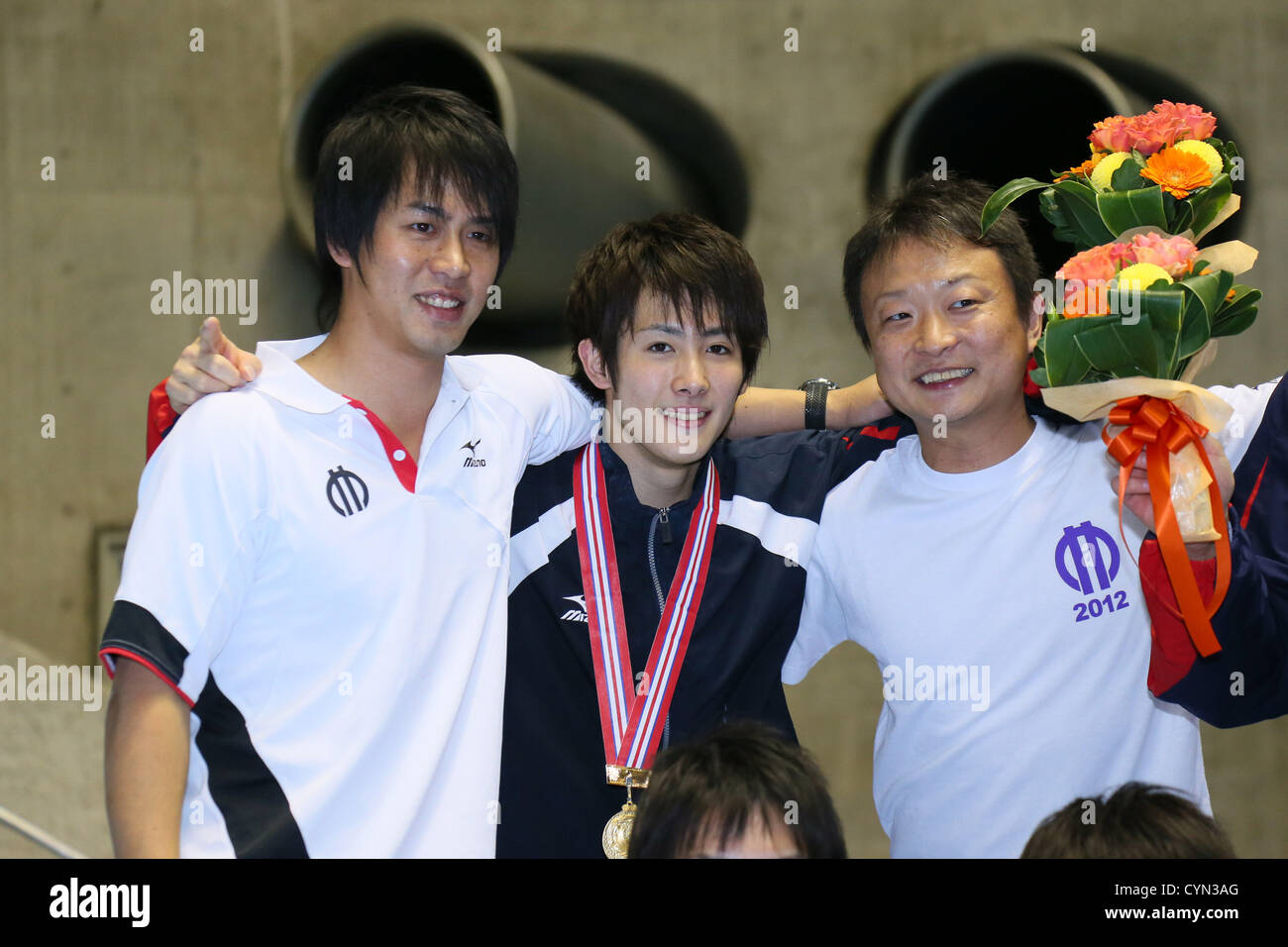 (L to R) Hiroyuki Tomita, Ryohei Kato, NOVEMBER 3, 2012 - Artistic Gymnastics : The 66th All ...
