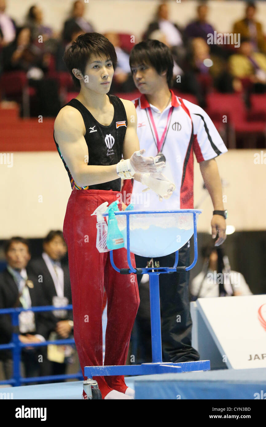 (L to R) Ryohei Kato, Hiroyuki Tomita, NOVEMBER 4, 2012 - Artistic Gymnastics : The 66th All ...