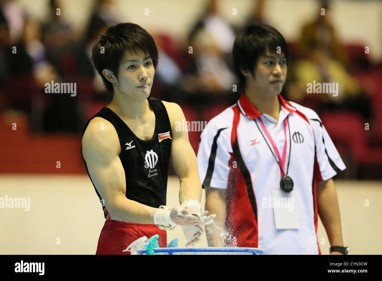 (L to R) Ryohei Kato, Hiroyuki Tomita, NOVEMBER 4, 2012 - Artistic Gymnastics : The 66th All ...