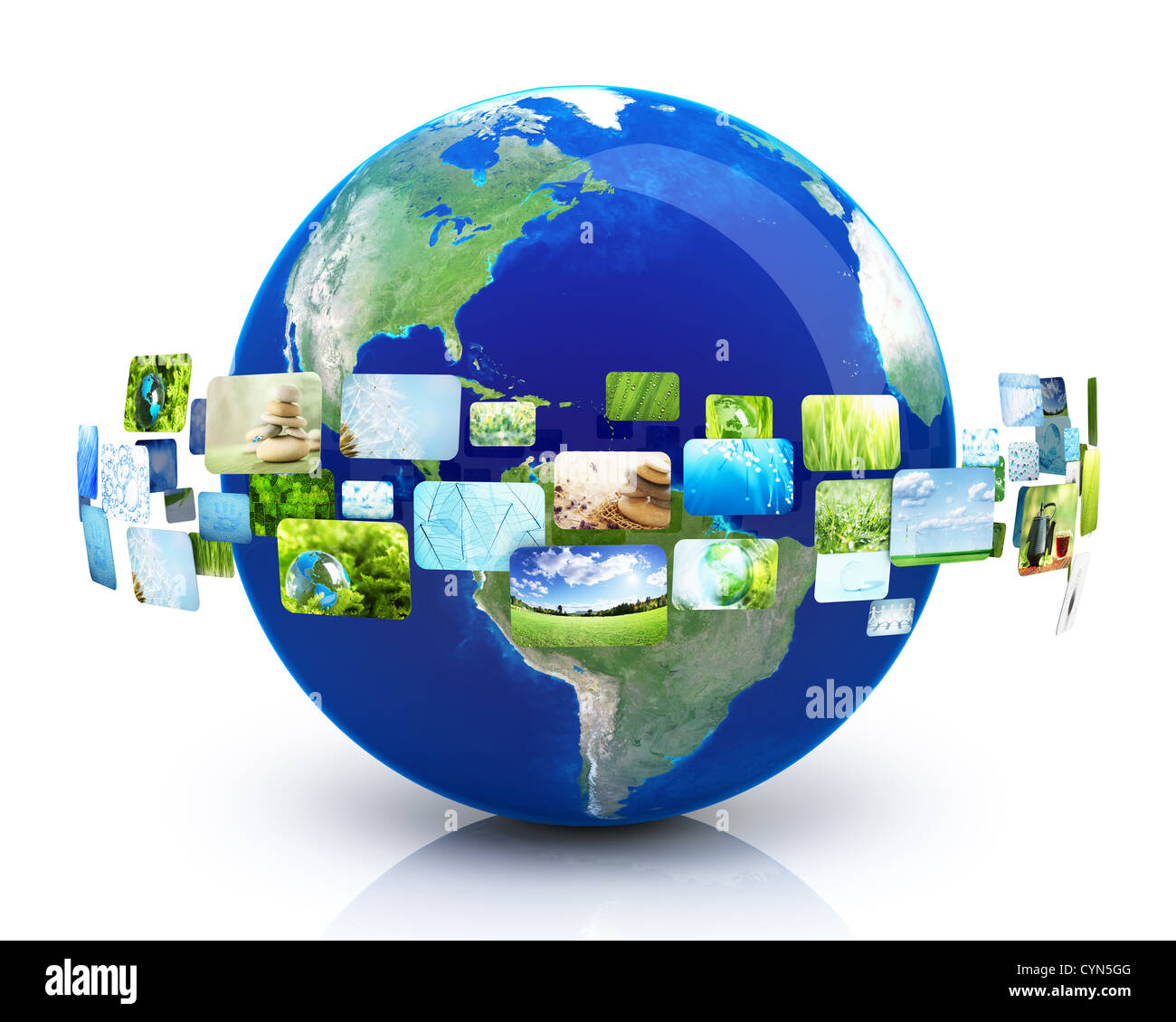 Earth with images Stock Photo - Alamy