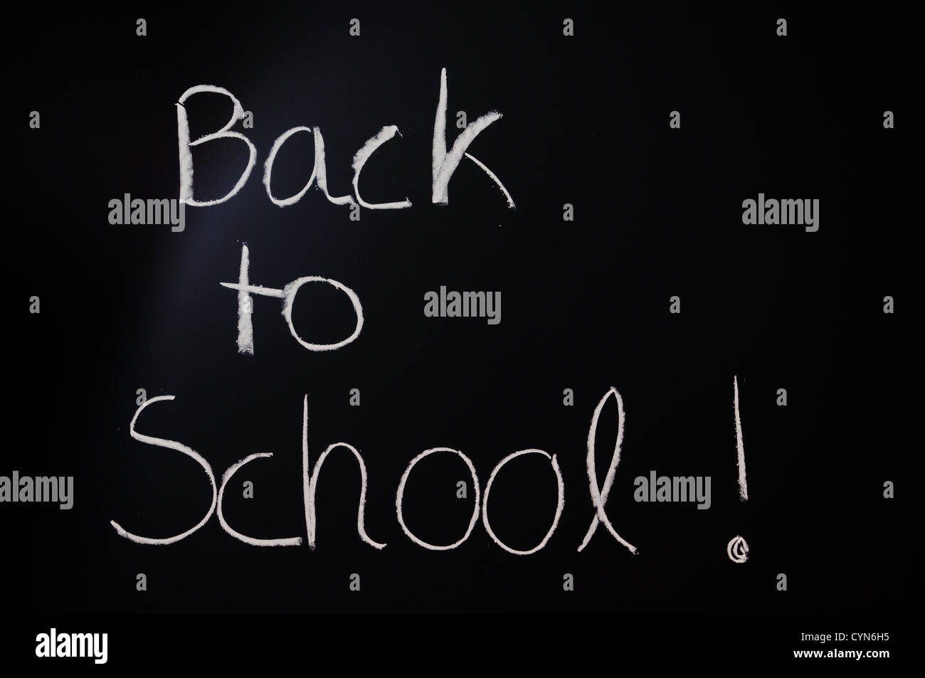 blackboard or chalkboard showing education or school concept Stock ...