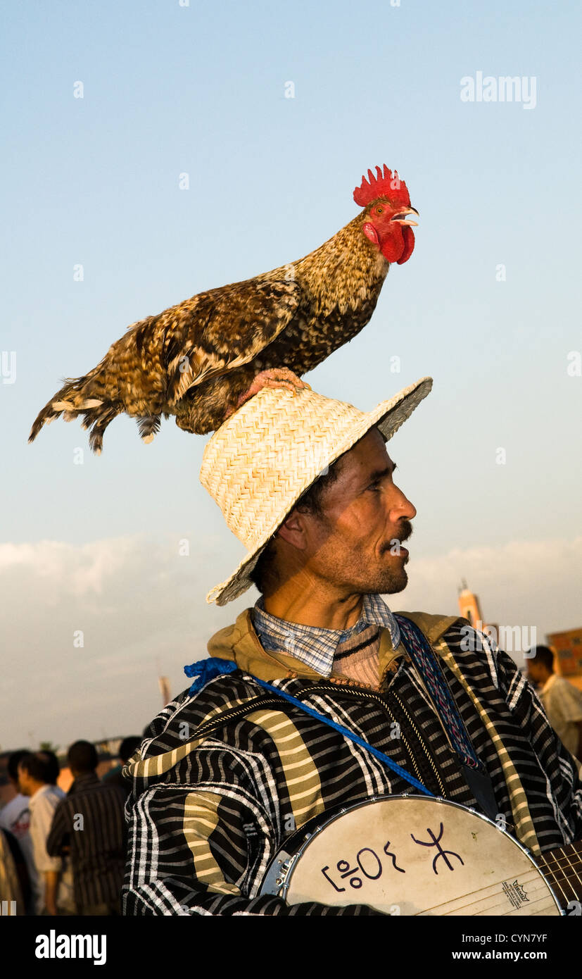 Man with a rooster hi-res stock photography and images - Alamy