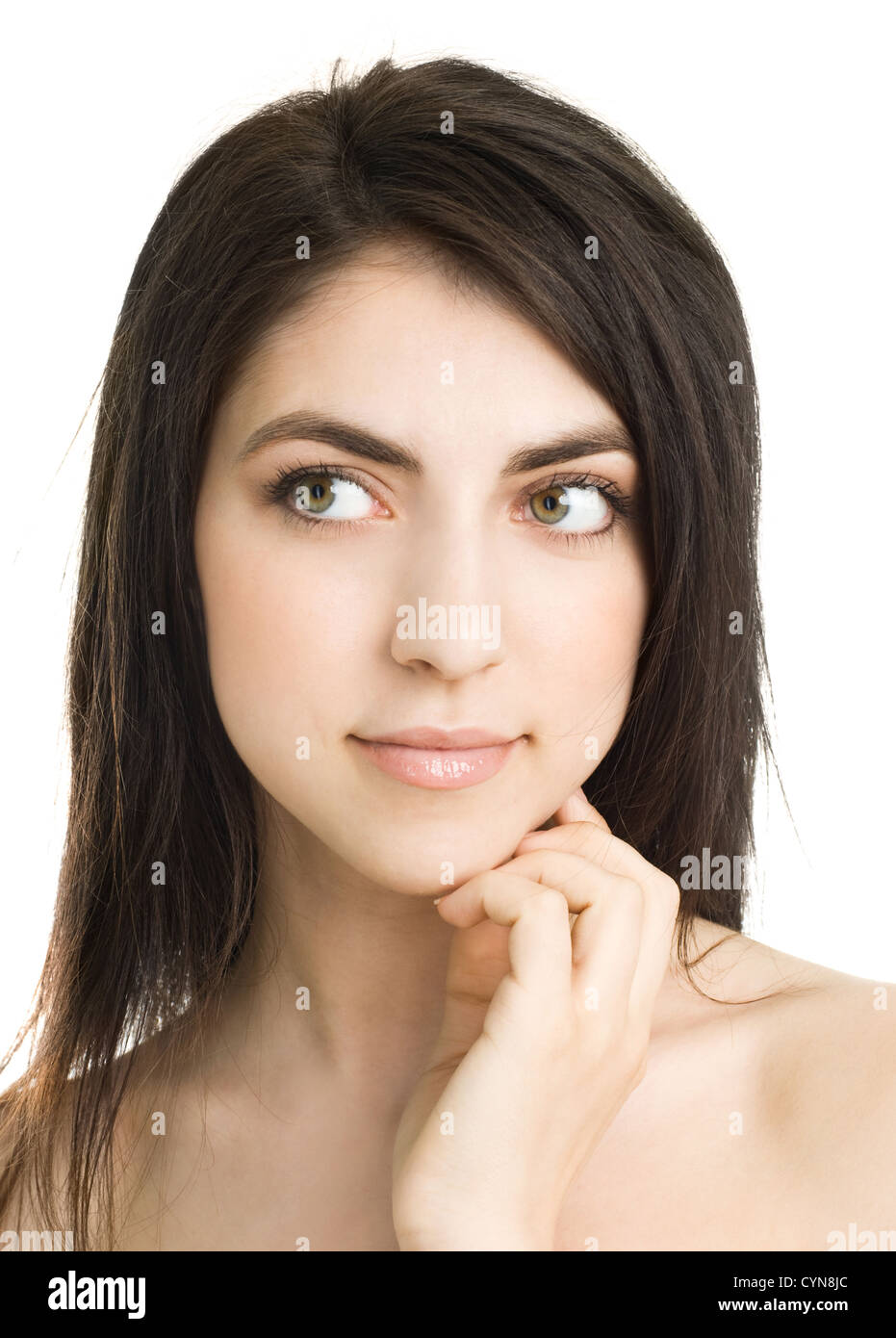 beautiful thoughtful woman Stock Photo - Alamy