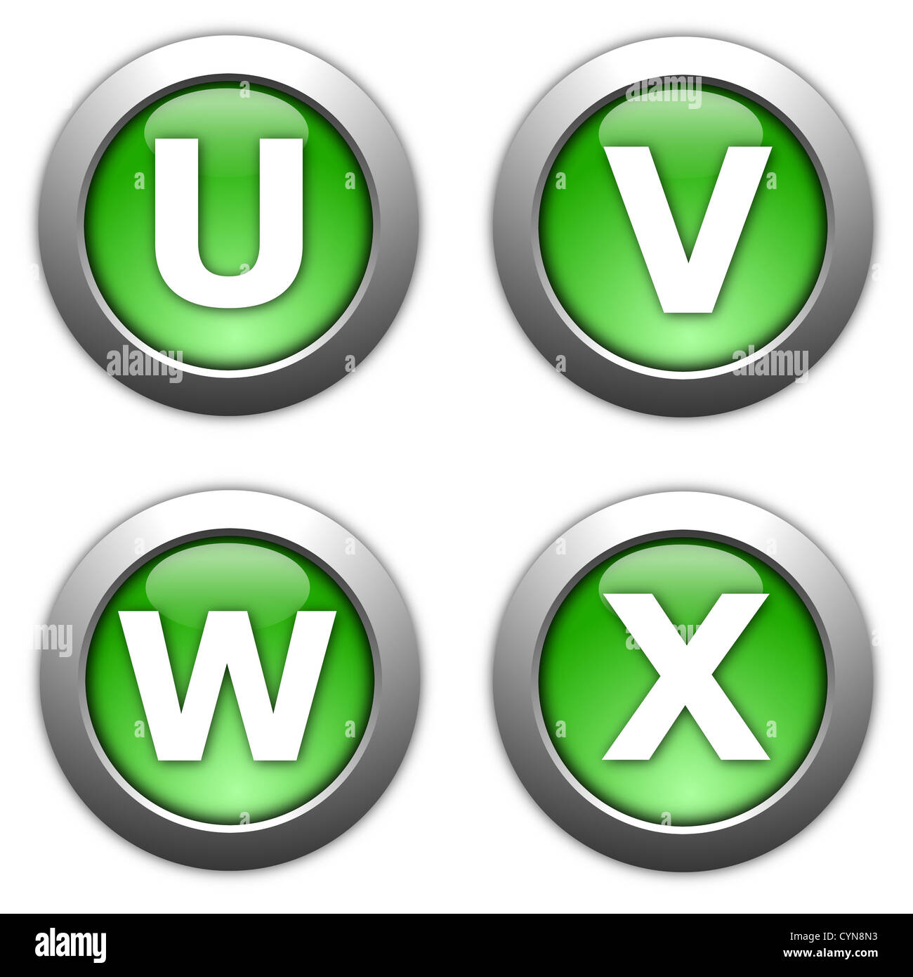 collection of web button alphabet and numbers Stock Photo - Alamy