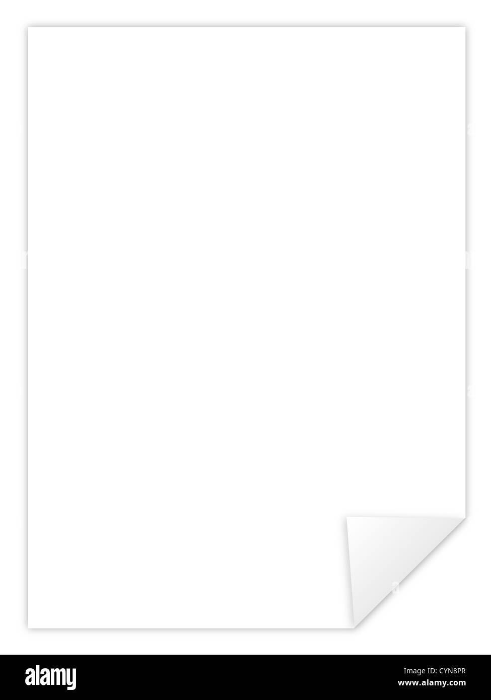 blank sheet of paper with empty copyspace for text Stock Photo - Alamy
