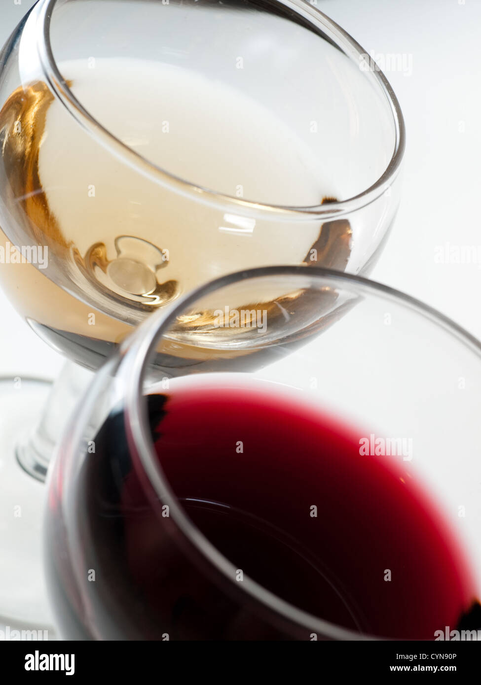 Two cups of wine Stock Photo - Alamy