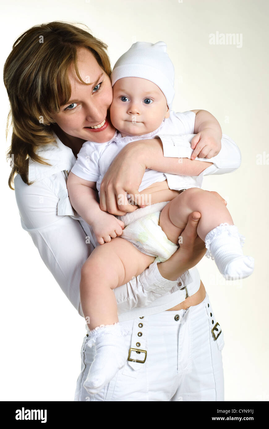 happy mother with her baby Stock Photo - Alamy