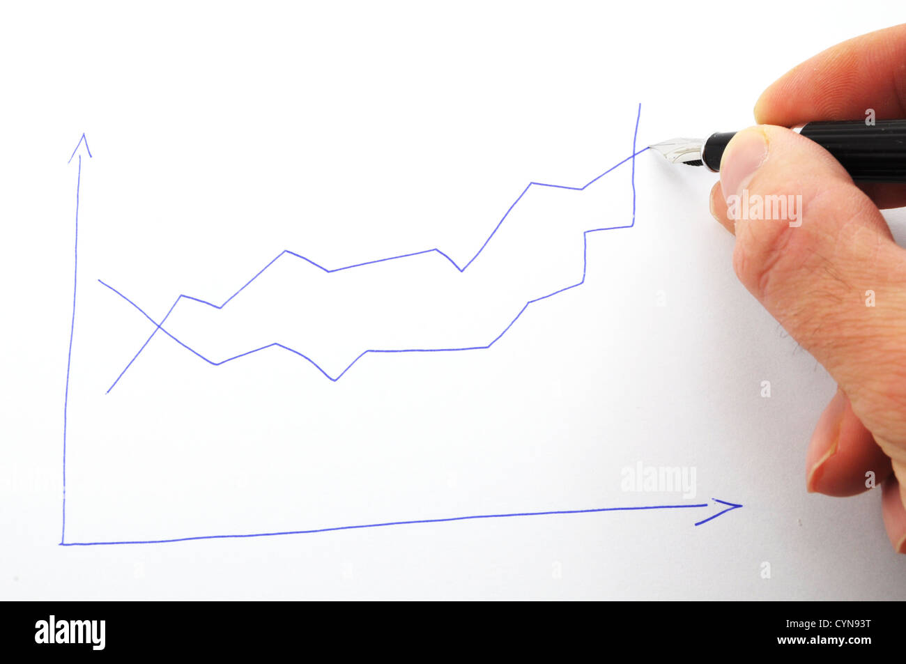 Graph of business growth hi-res stock photography and images - Alamy