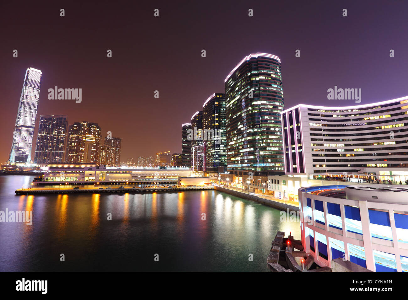kowloon at night Stock Photo - Alamy