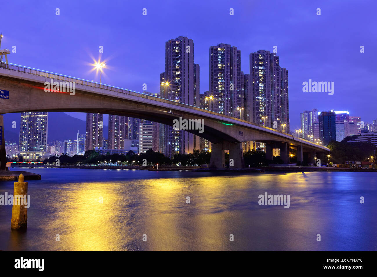 bridge over the sea in Hong Kong Stock Photo - Alamy