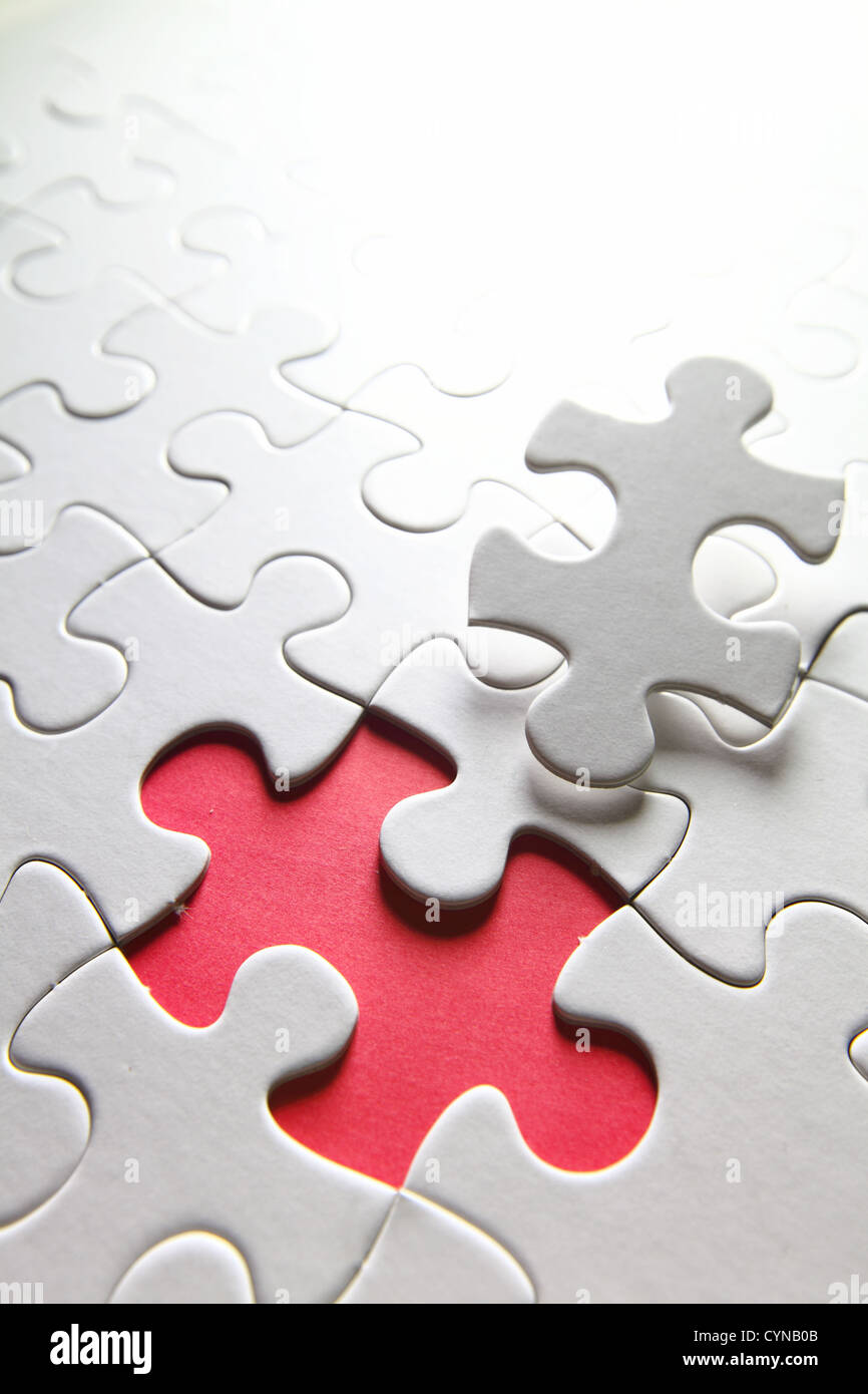 puzzle with missing parts Stock Photo - Alamy