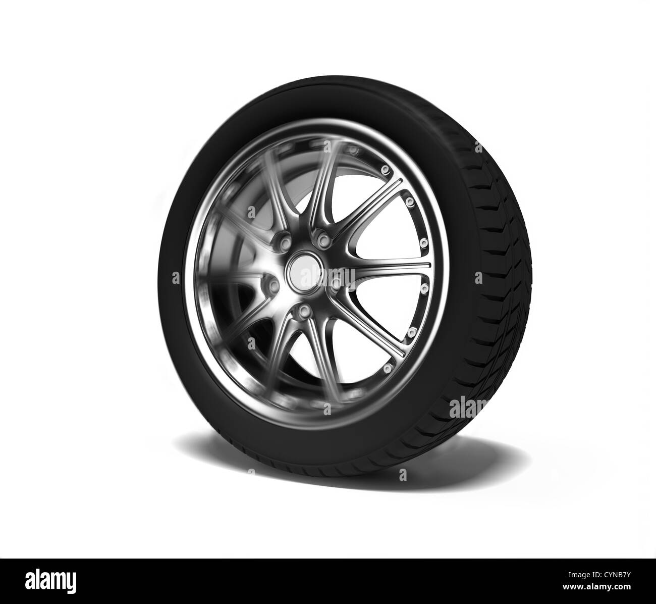 the auto wheel in motion blur effect (3D Stock Photo - Alamy