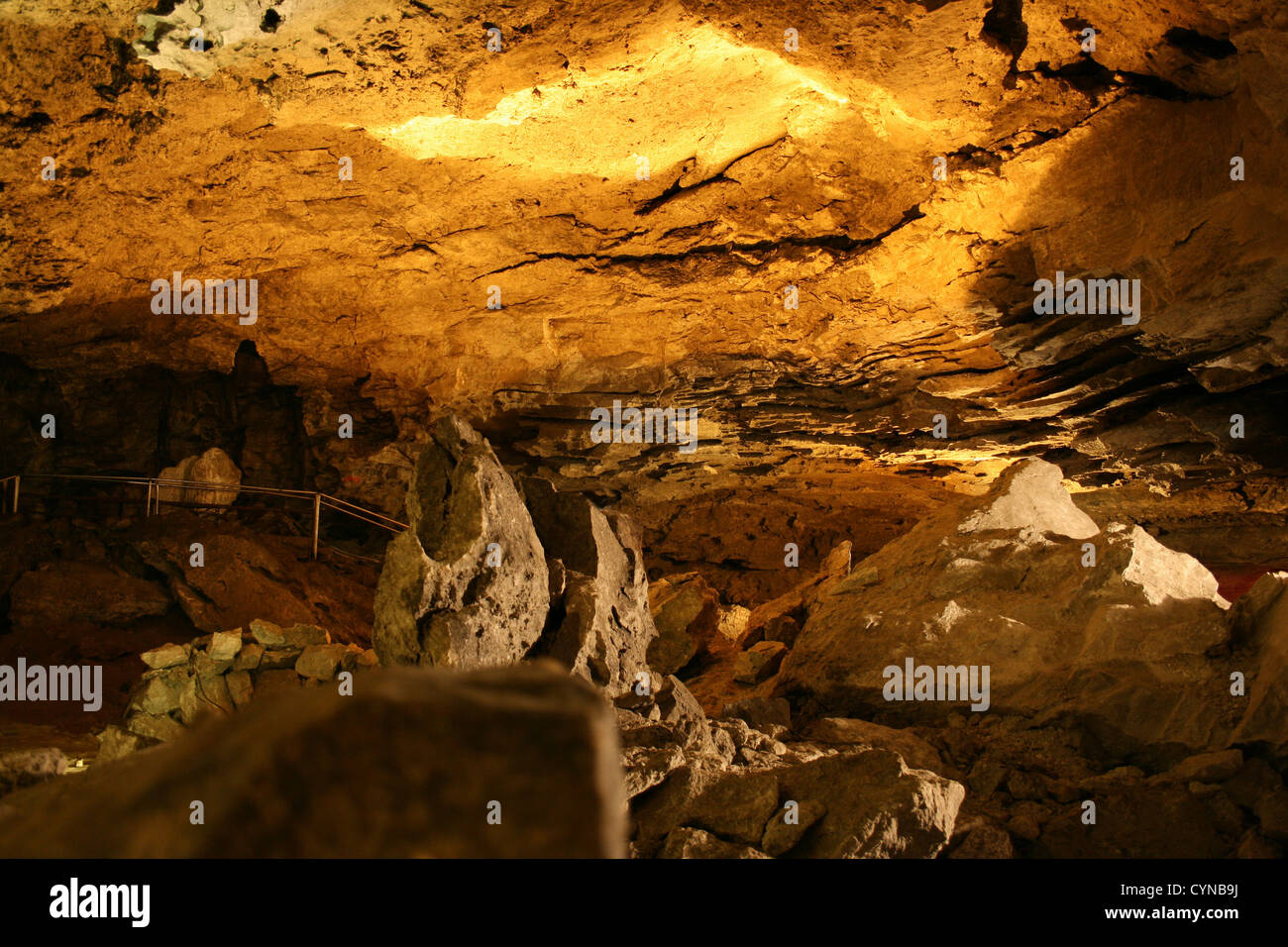 the undergroung cave interior Stock Photo - Alamy