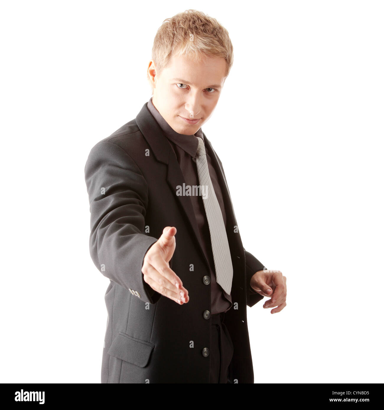 Business man ready to set a deal Stock Photo - Alamy