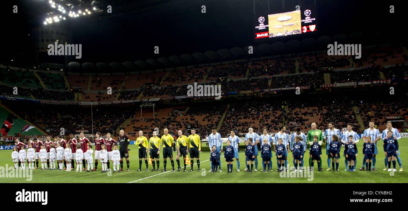 Two team group line-up, NOVEMBER 6, 2012 - Football / Soccer : UEFA ...