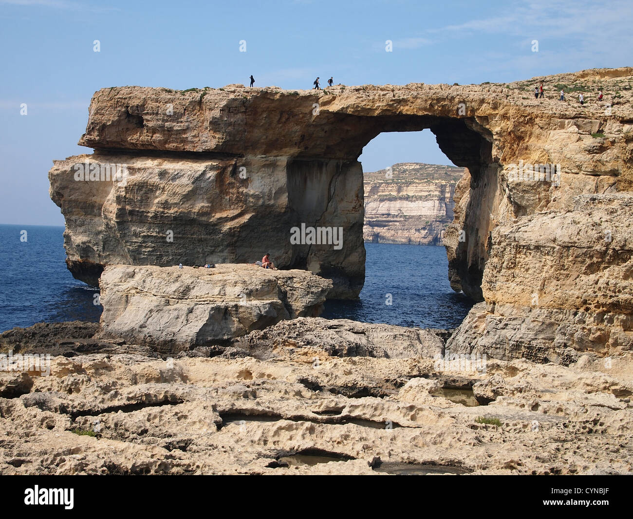 Interesting Azure window in Malta island Stock Photo - Alamy