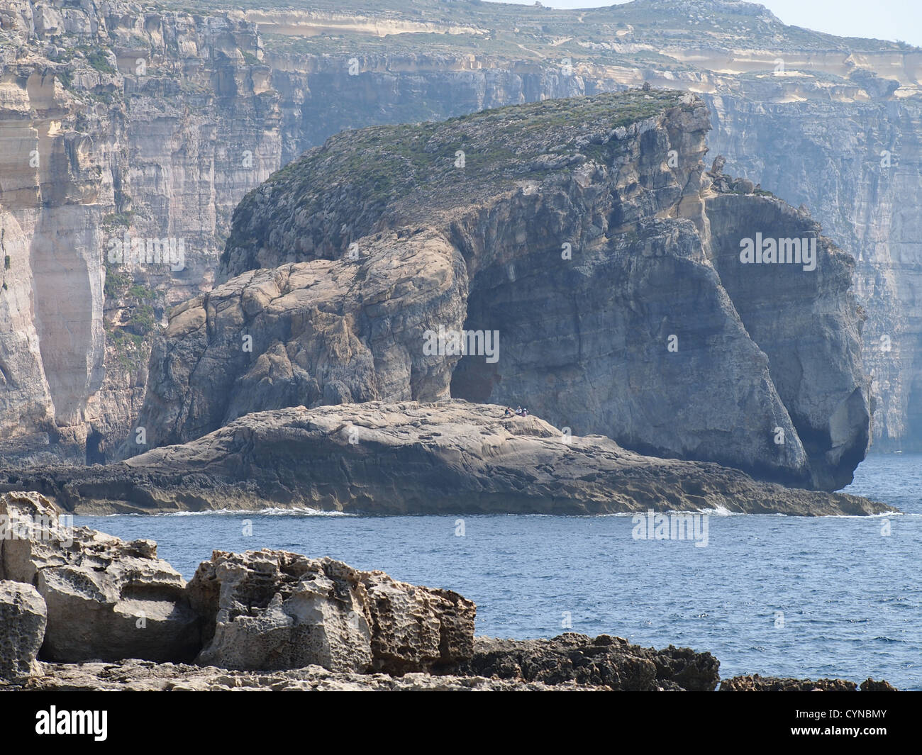 A close up of a mighty rock in a bay Stock Photo - Alamy