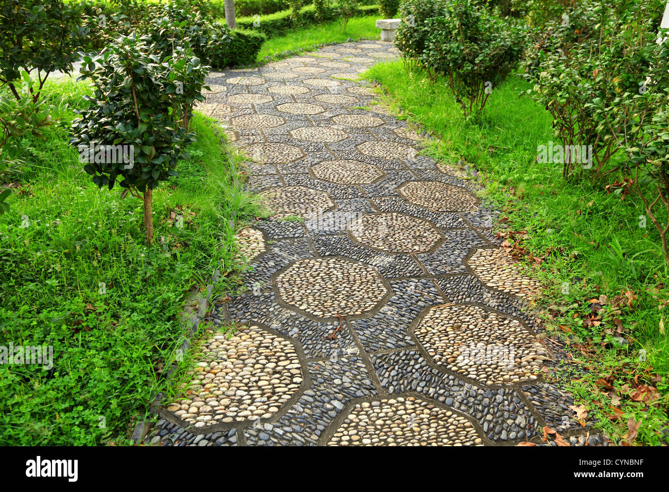 path in chinese garden Stock Photo - Alamy