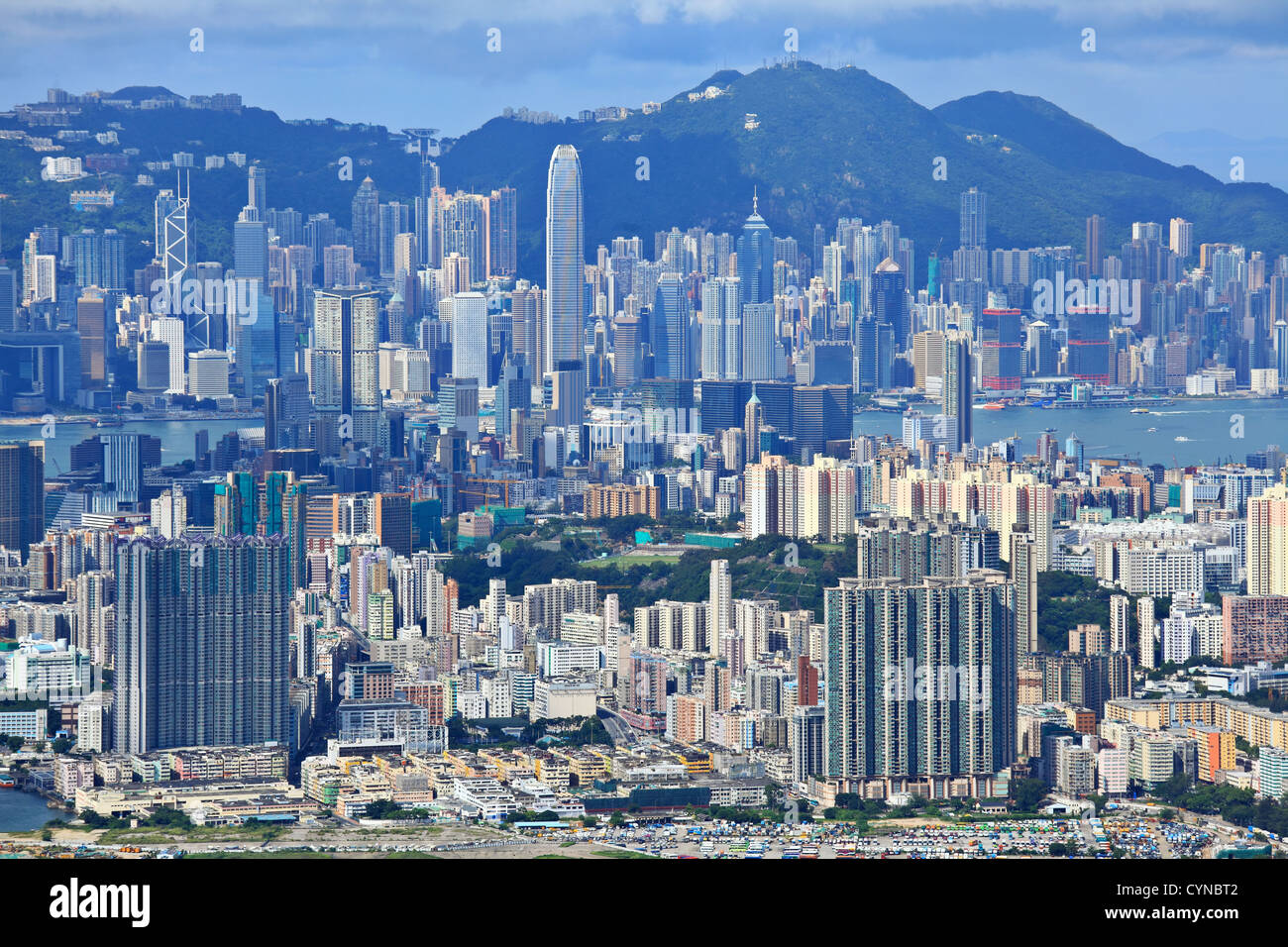 Hong Kong crowded building Stock Photo - Alamy