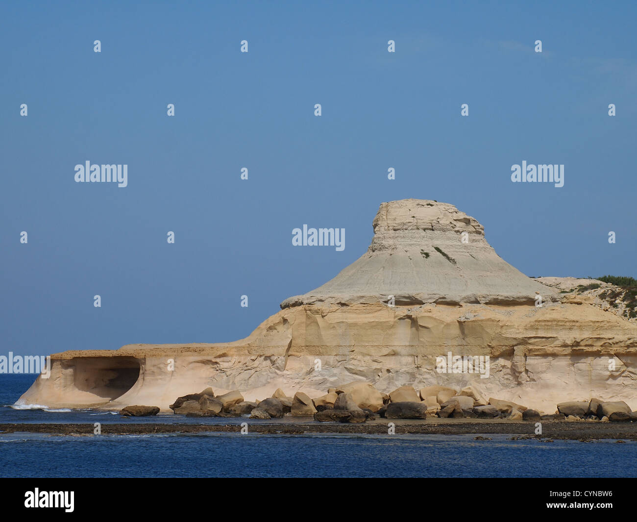A limy rocks at seaside Stock Photo - Alamy