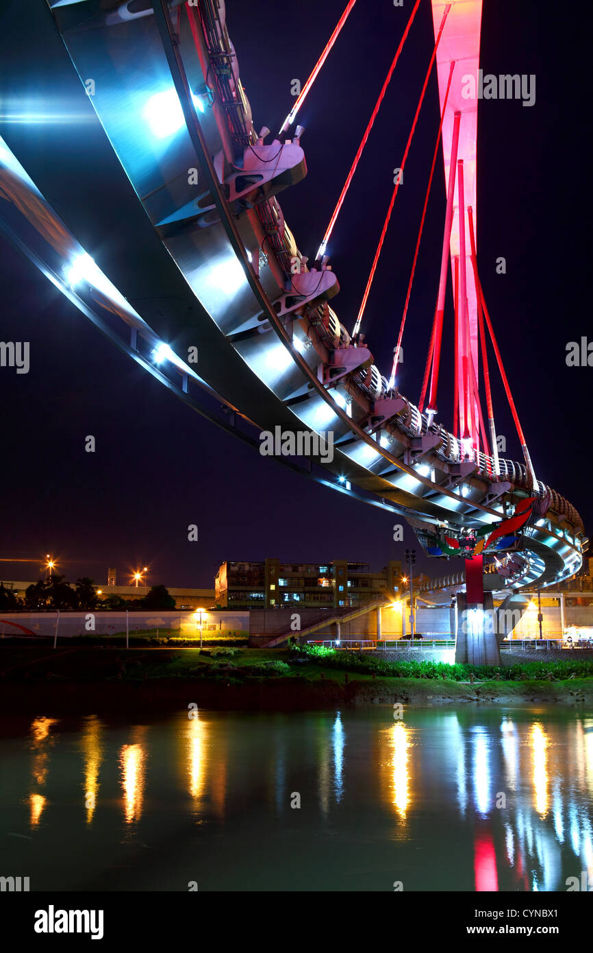 bridge at night in Taiwan Stock Photo - Alamy