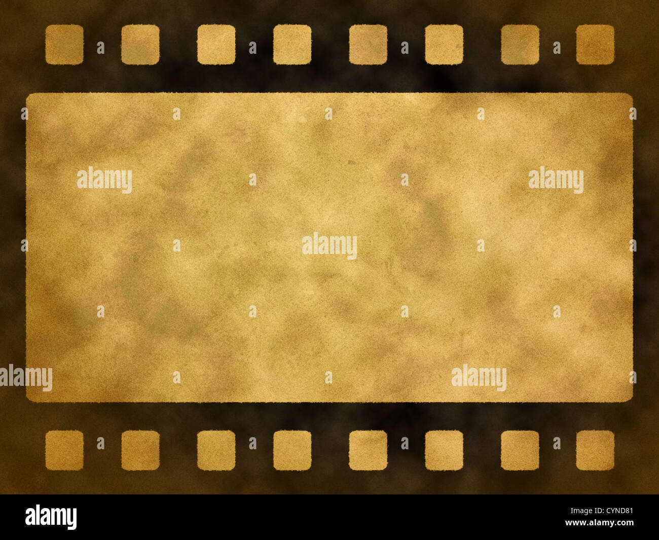 Old yellow paper background with film strip Stock Photo - Alamy