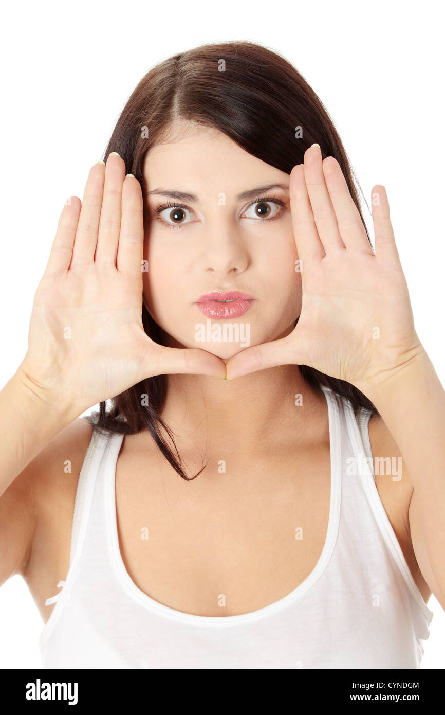 White framing hi-res stock photography and images - Alamy