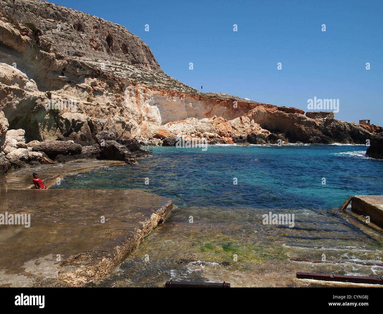 A concrete in a cove Stock Photo - Alamy