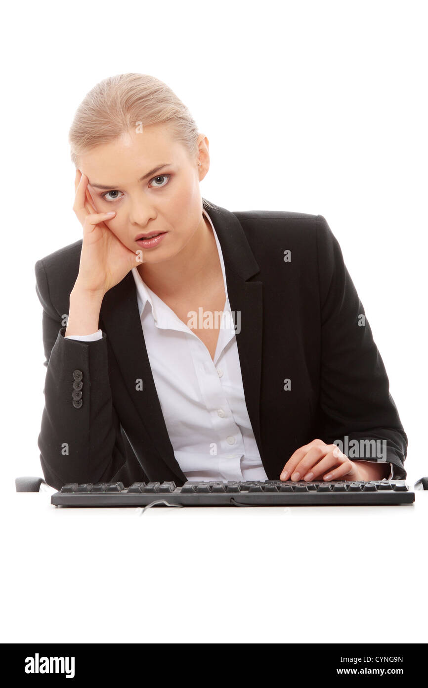 Bored worker Cut Out Stock Images & Pictures - Alamy