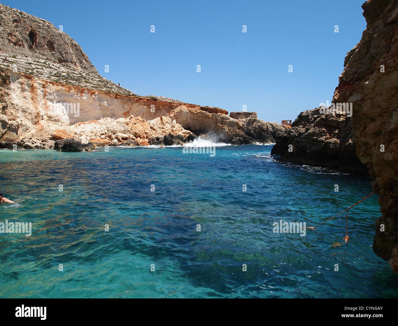 A peaceful cove in Malta Stock Photo - Alamy