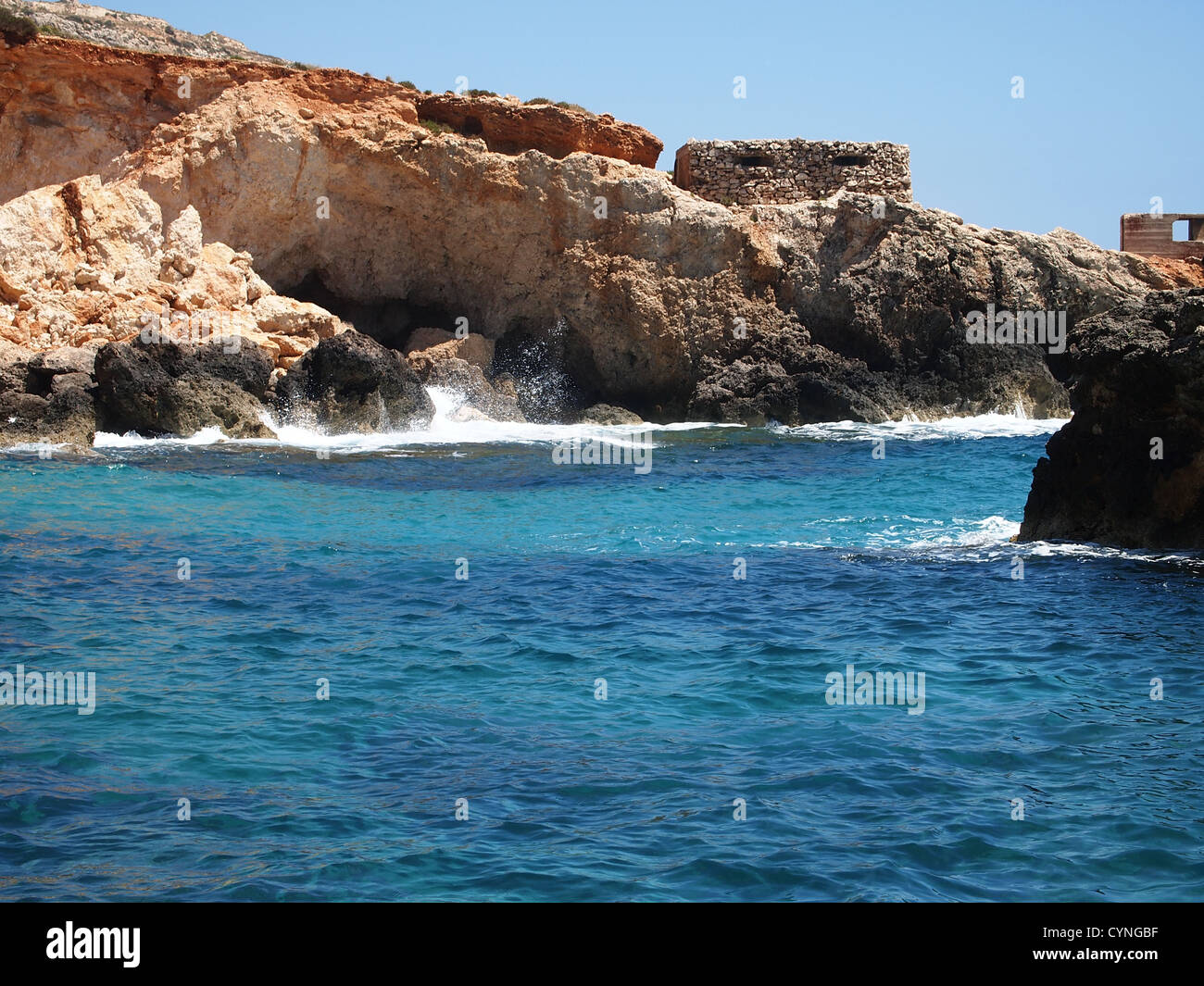 Entrance to a small cove Stock Photo - Alamy
