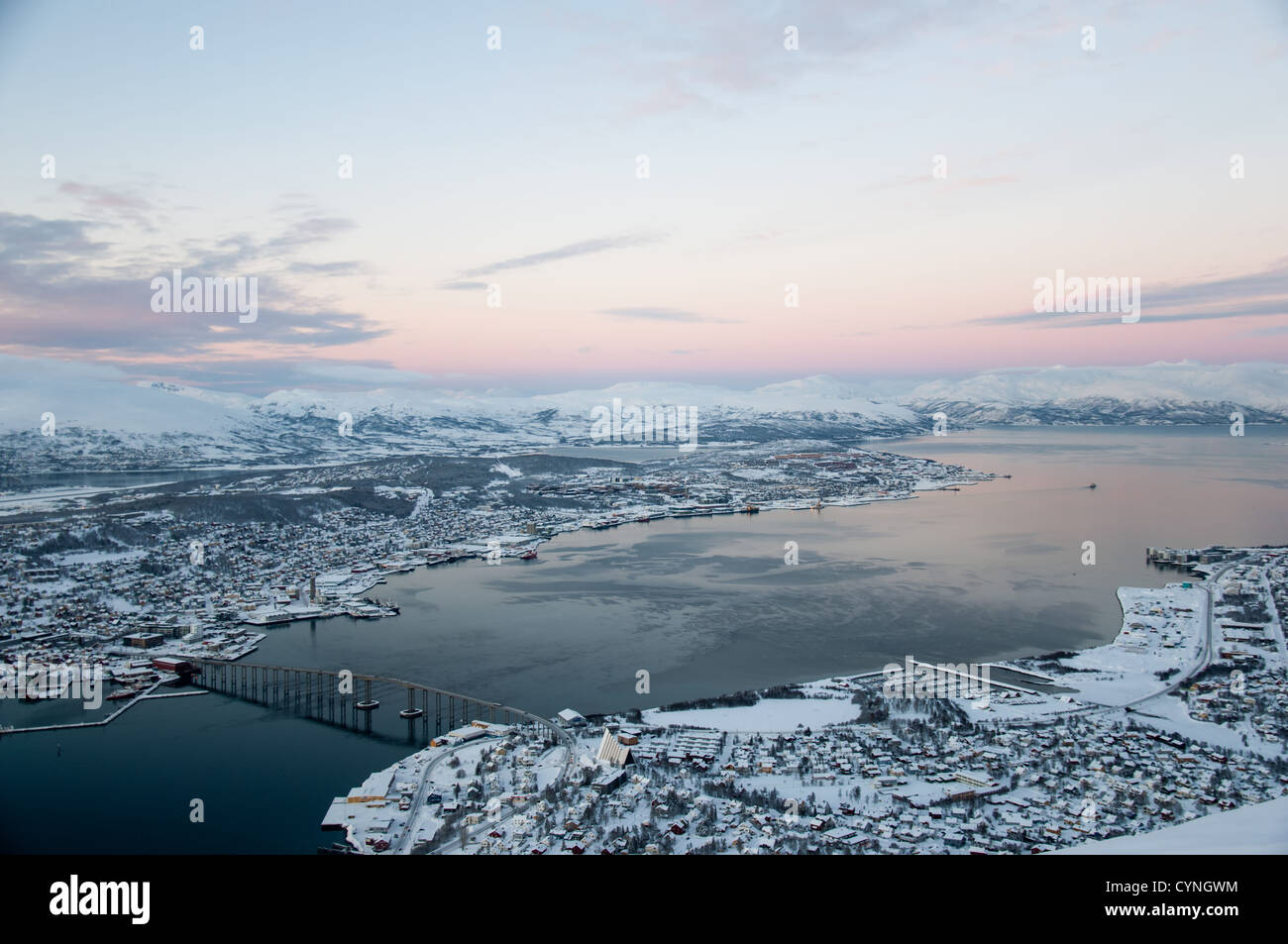 Panoramic view of Tromso, Norway Stock Photo - Alamy
