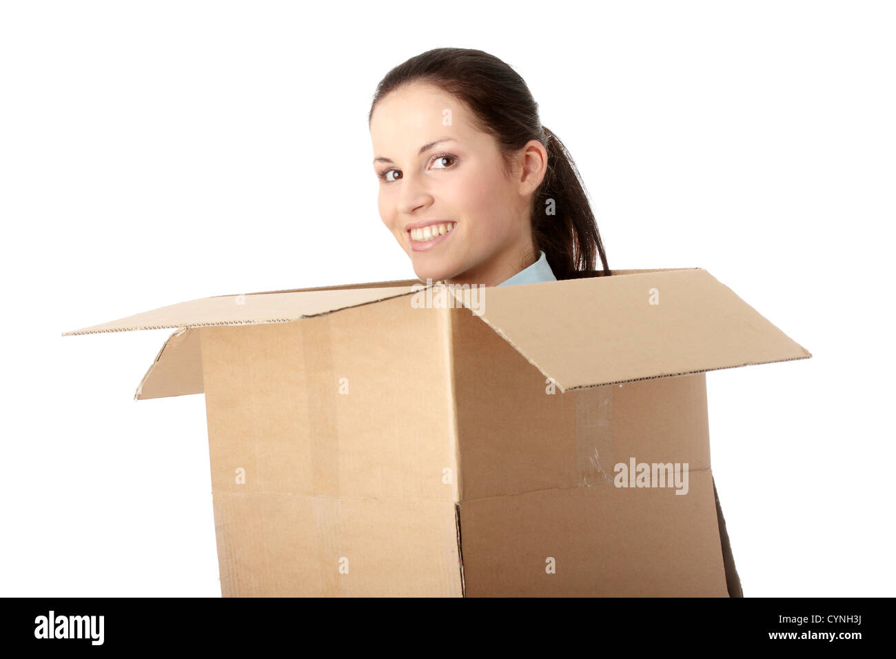 Thinking inside a box Stock Photo - Alamy