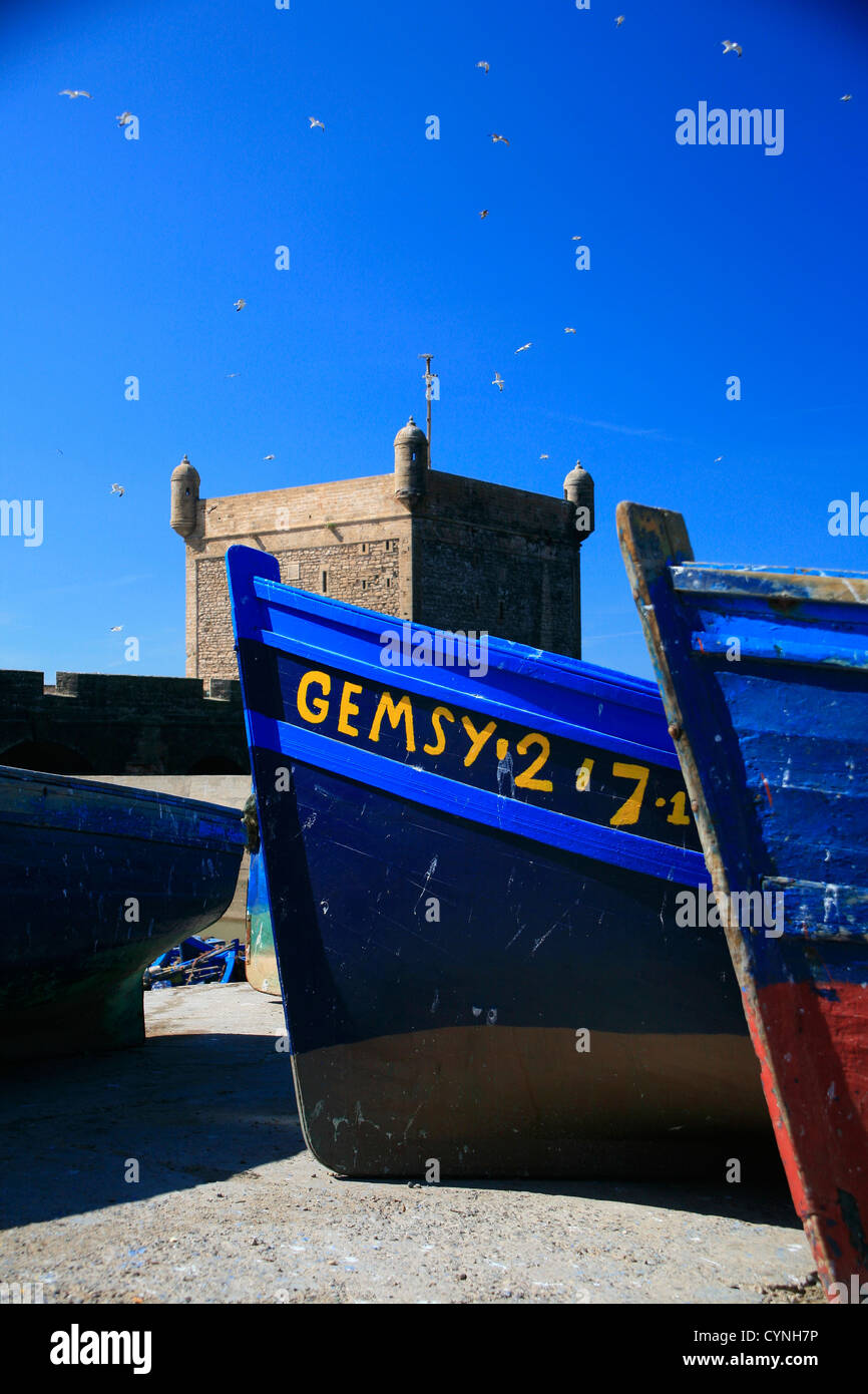Classic moroccan fishing boats hi-res stock photography and images - Alamy
