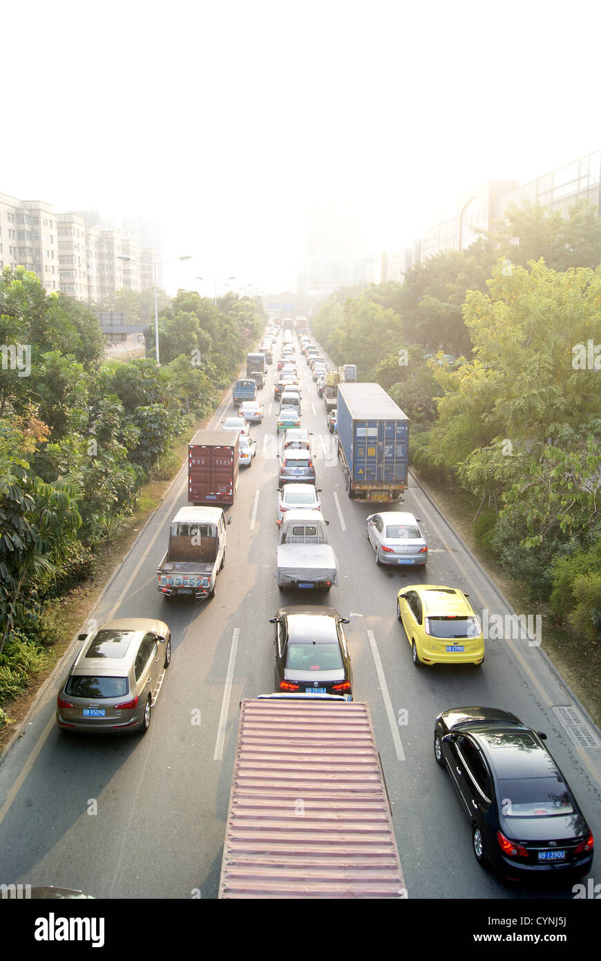 Urban road traffic, in shenzhen, China Stock Photo - Alamy