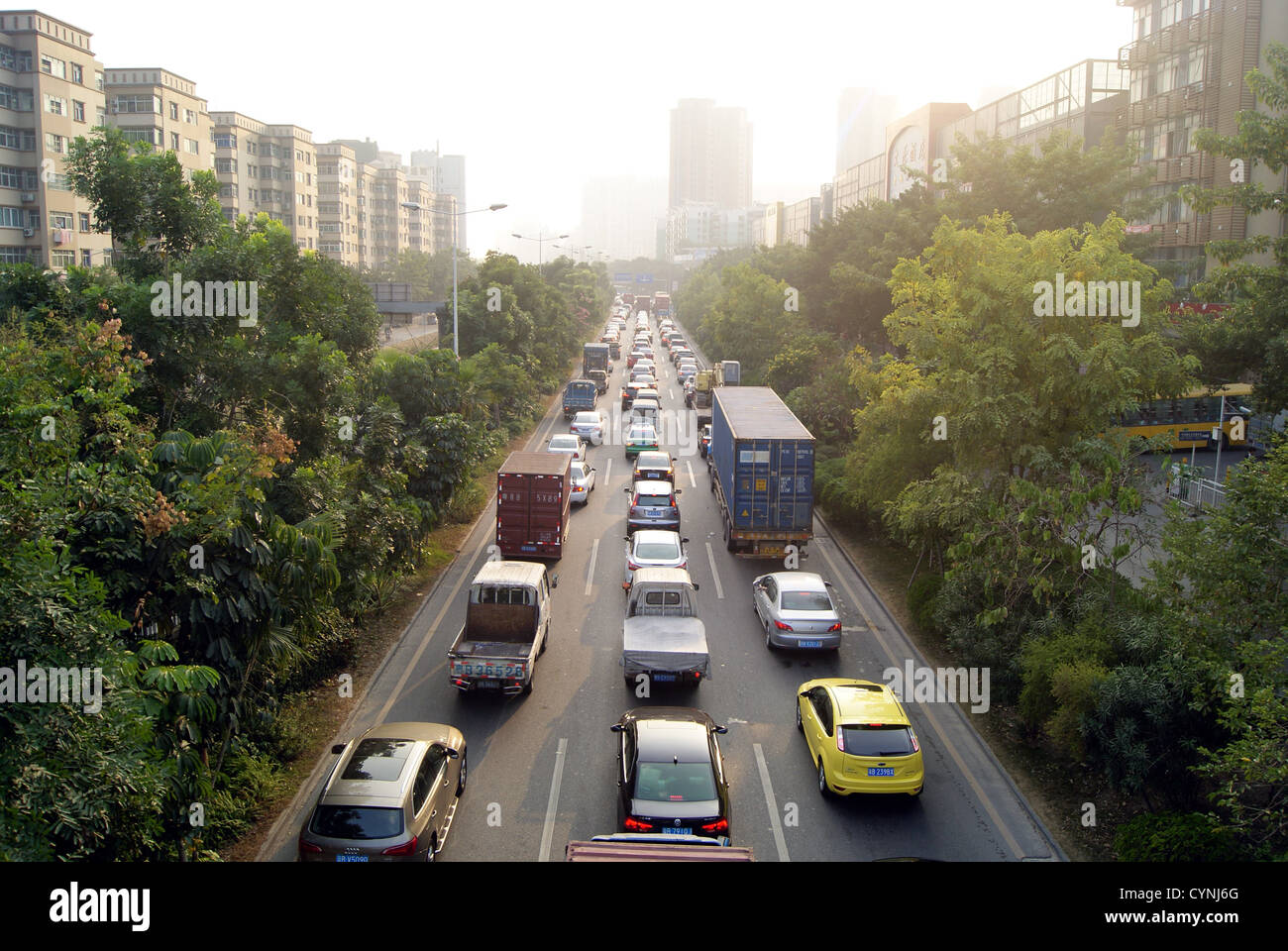 Urban road traffic, in shenzhen, China Stock Photo - Alamy