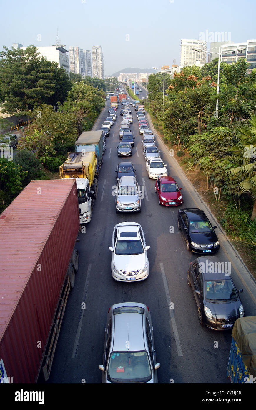 Urban road traffic, in shenzhen, China Stock Photo - Alamy