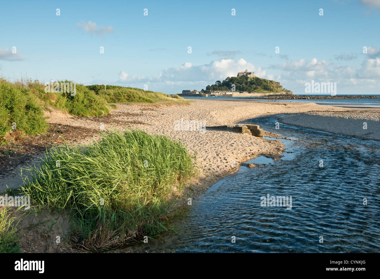 Castle and monastery of St Micheal's Mount island, near Penzance, South ...