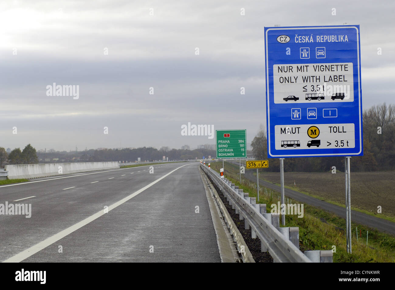 D47 motorway, D1, Via Moravica, construction site Stock Photo - Alamy