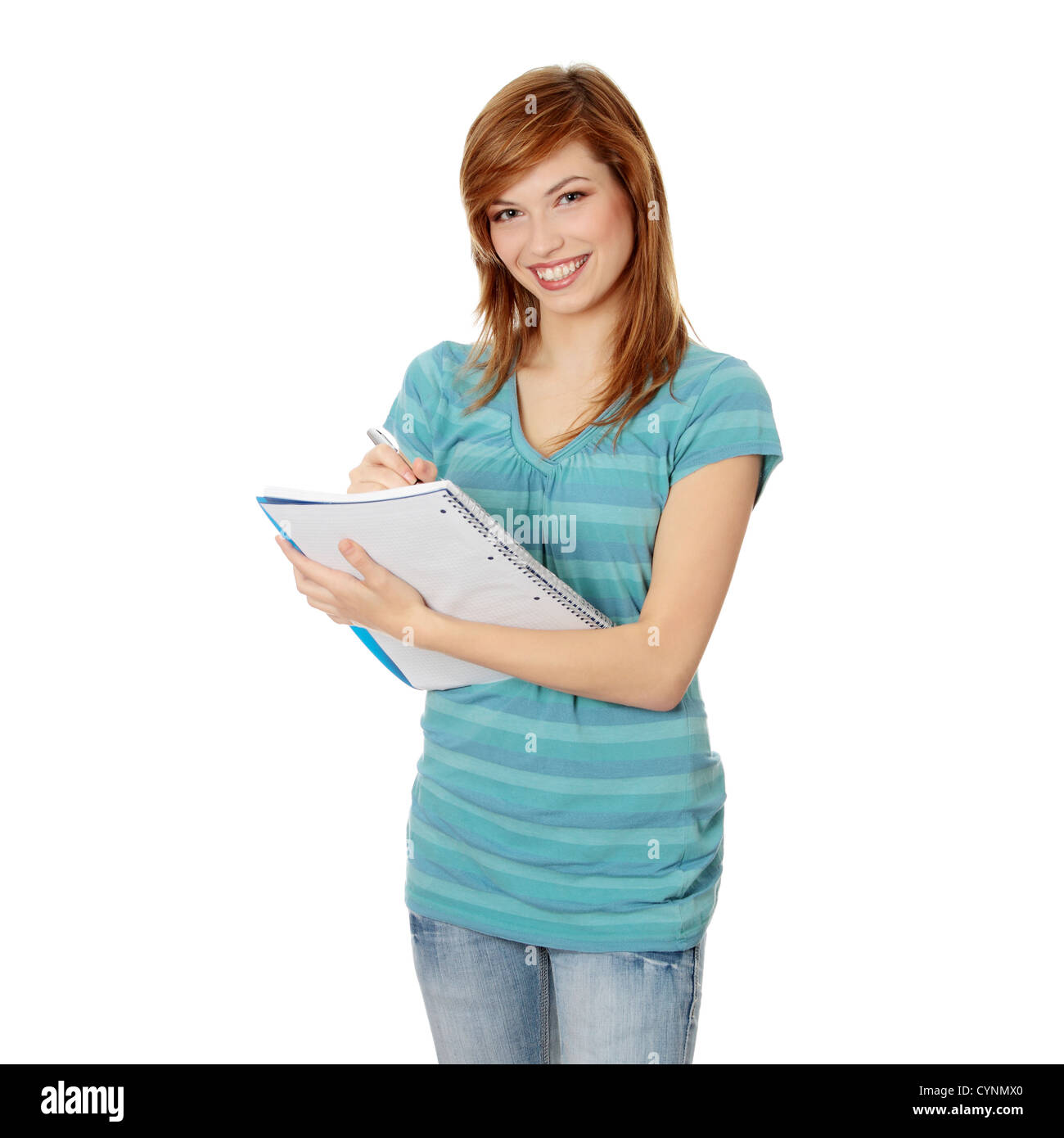 Happy student girl Stock Photo - Alamy
