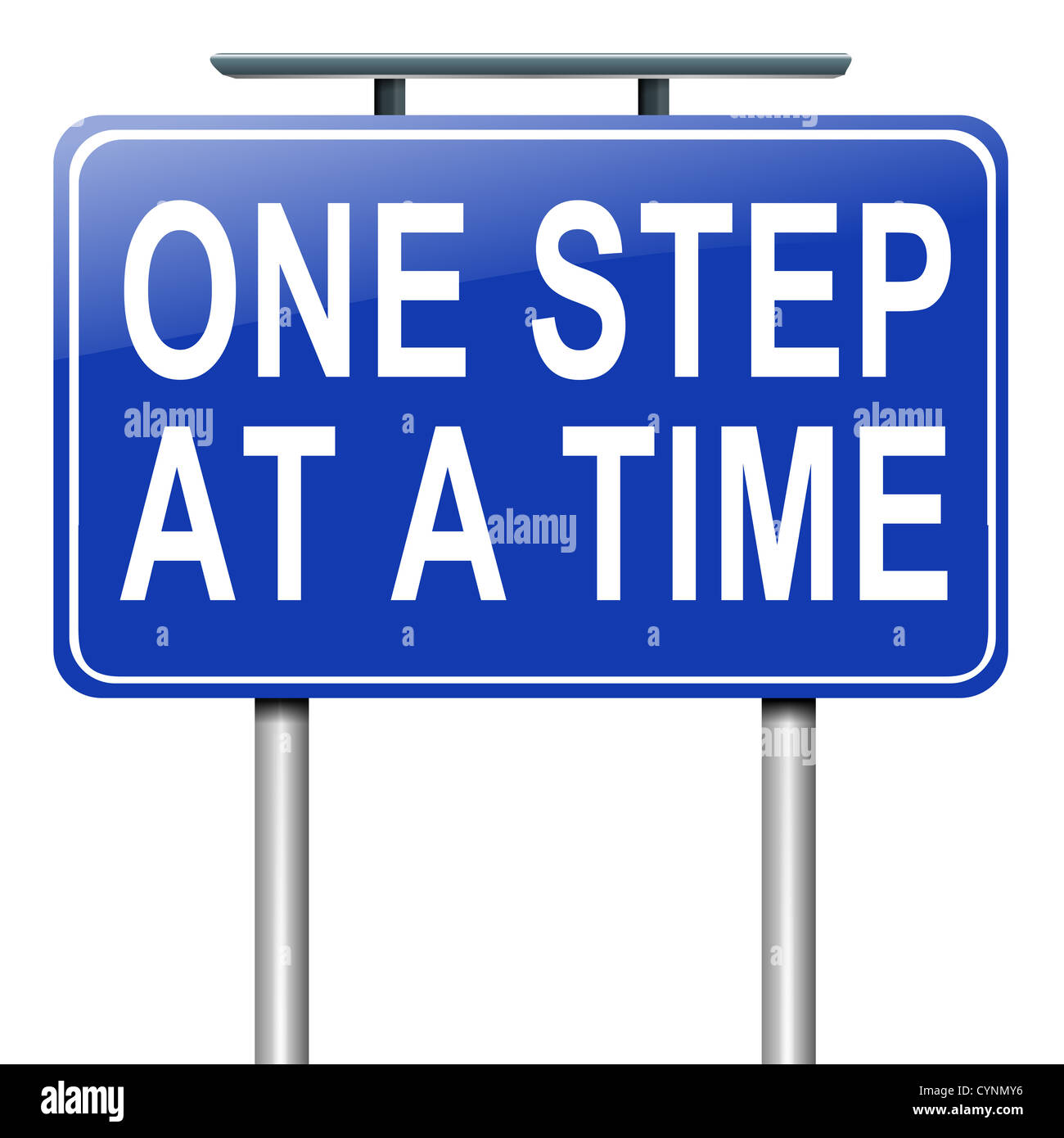 One step at a time Stock Photo - Alamy