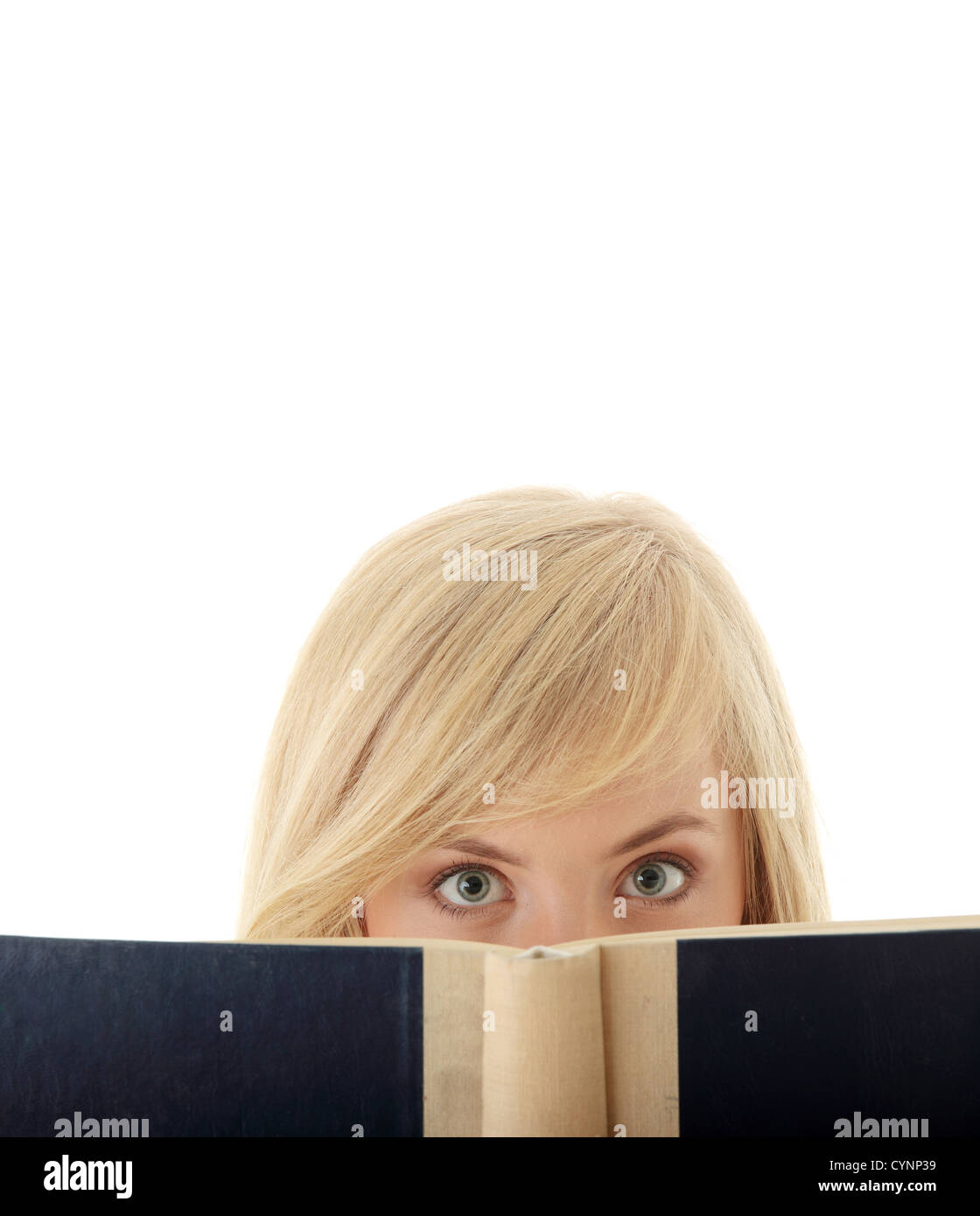 Girl reading a book Stock Photo - Alamy