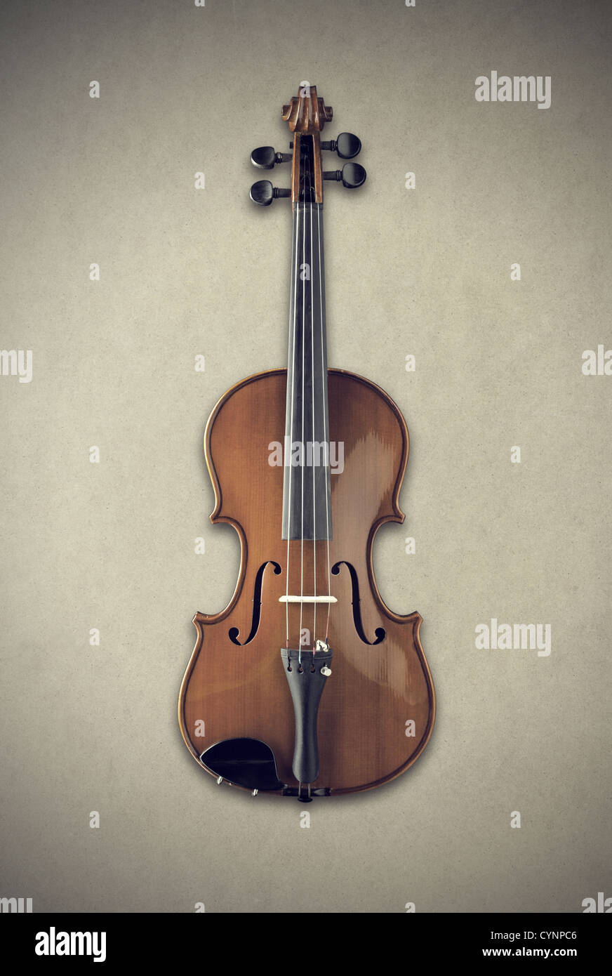 front view shot of a violin Stock Photo - Alamy