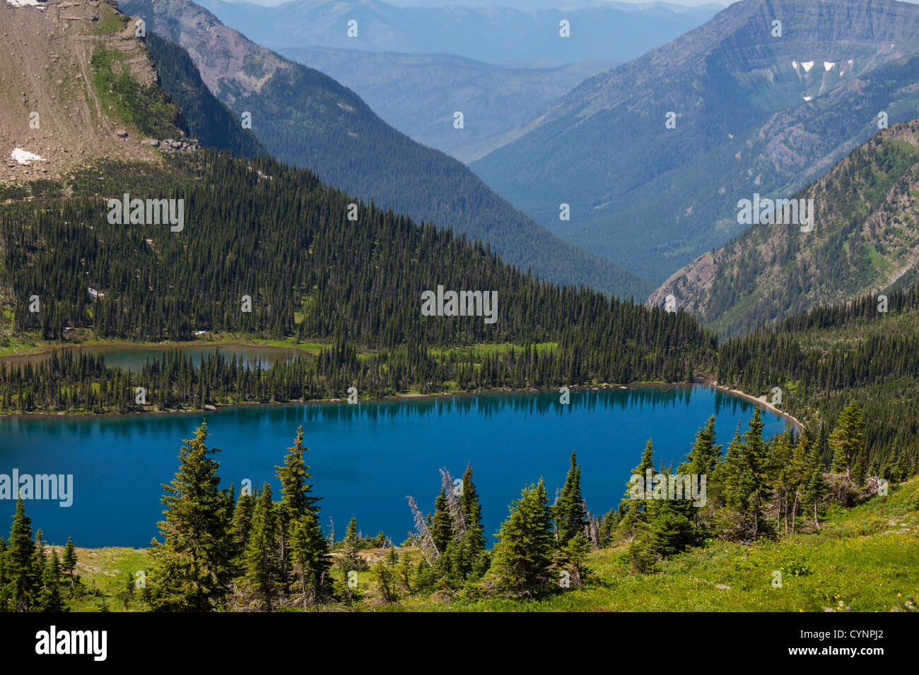 Hidden Lake in Glacier National Park, Montana Stock Photo - Alamy