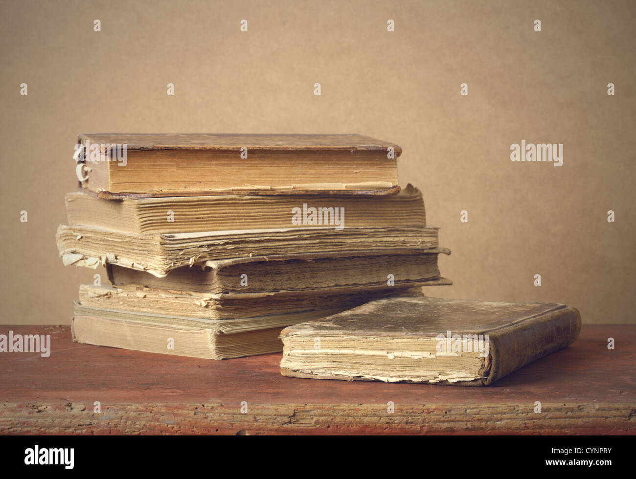 a stack of old books Stock Photo - Alamy